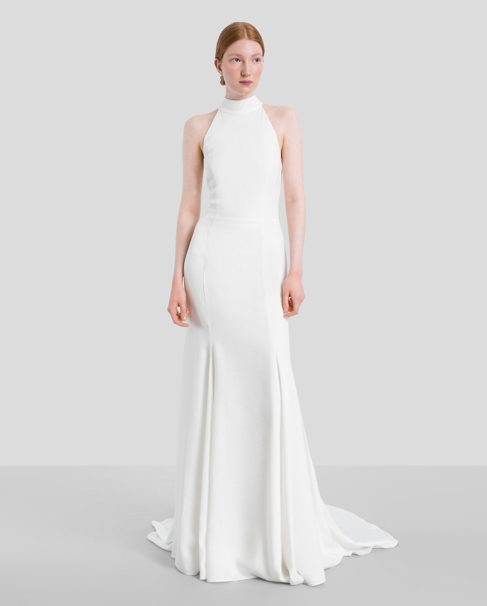 MEREDITH Brautkleid | American Shoulder mit Stehkragen