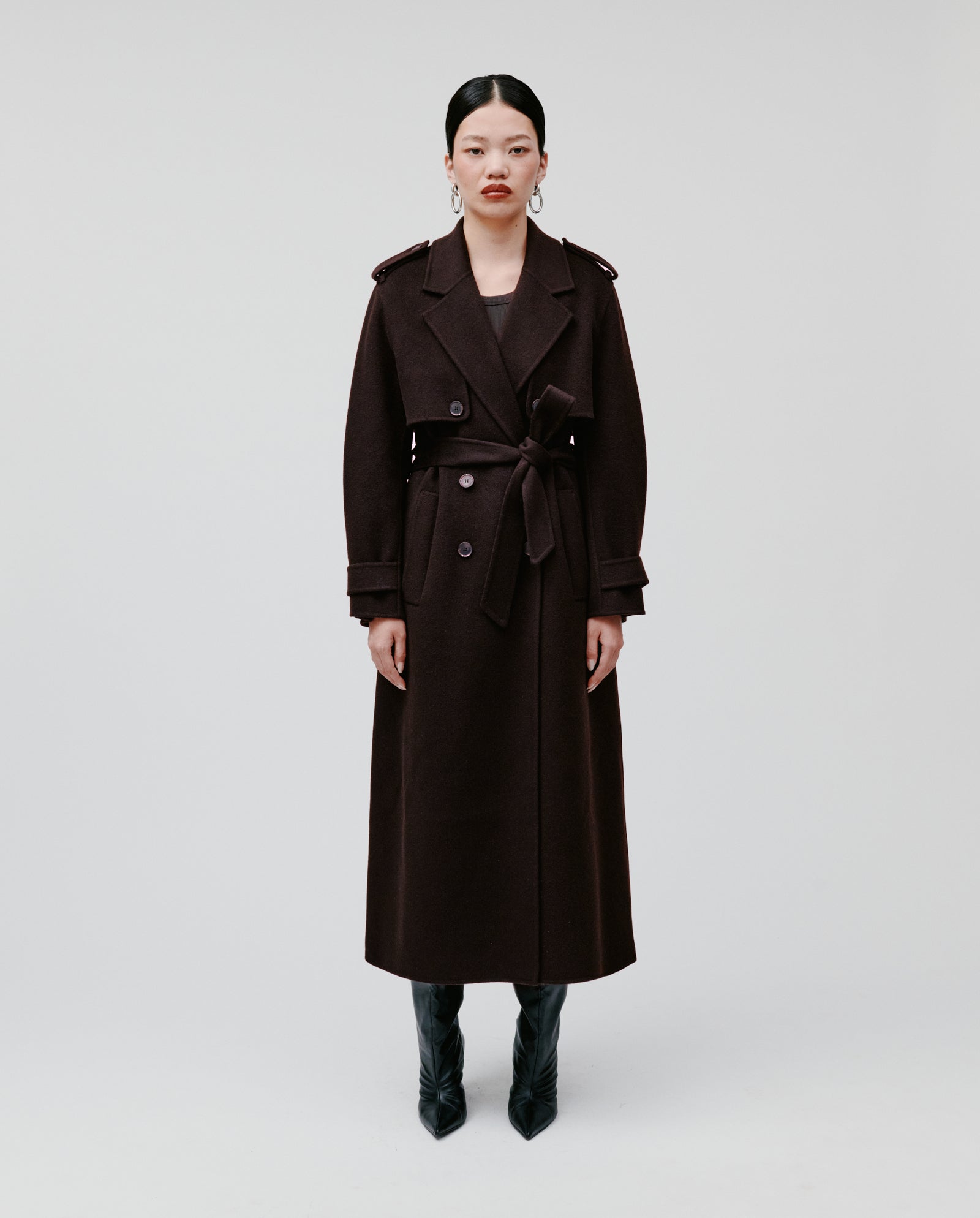 COLETTE ANN Brown Coat | 100% wool